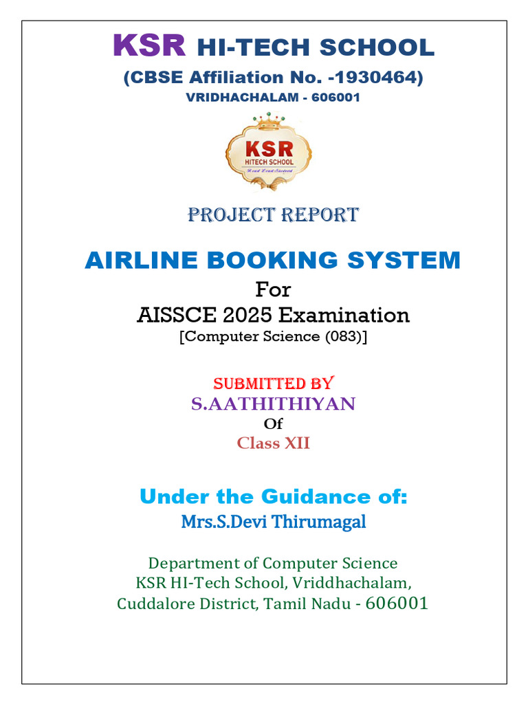 AATHITHIYAN project front page | PDF