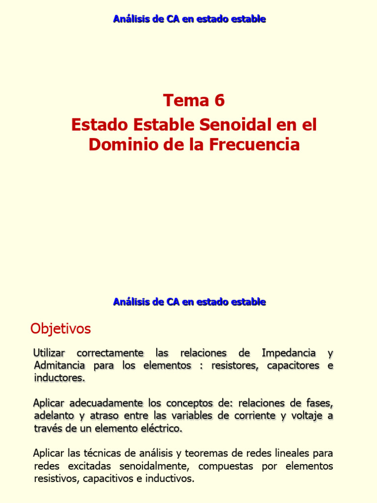 Capitulo 6 - Estado Estable Senoidal Dominio Frecuencia (Cap 7 Texto) | PDF
