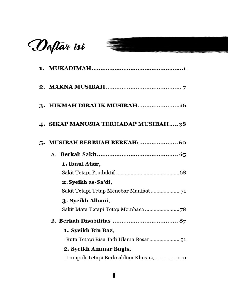 Daftar Isi FIX | PDF