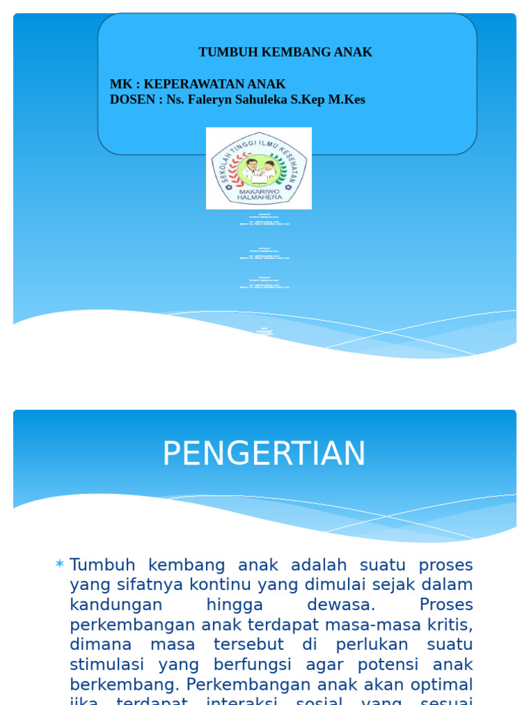 PPT KEL 2, MK KEP ANAK(3) | PDF