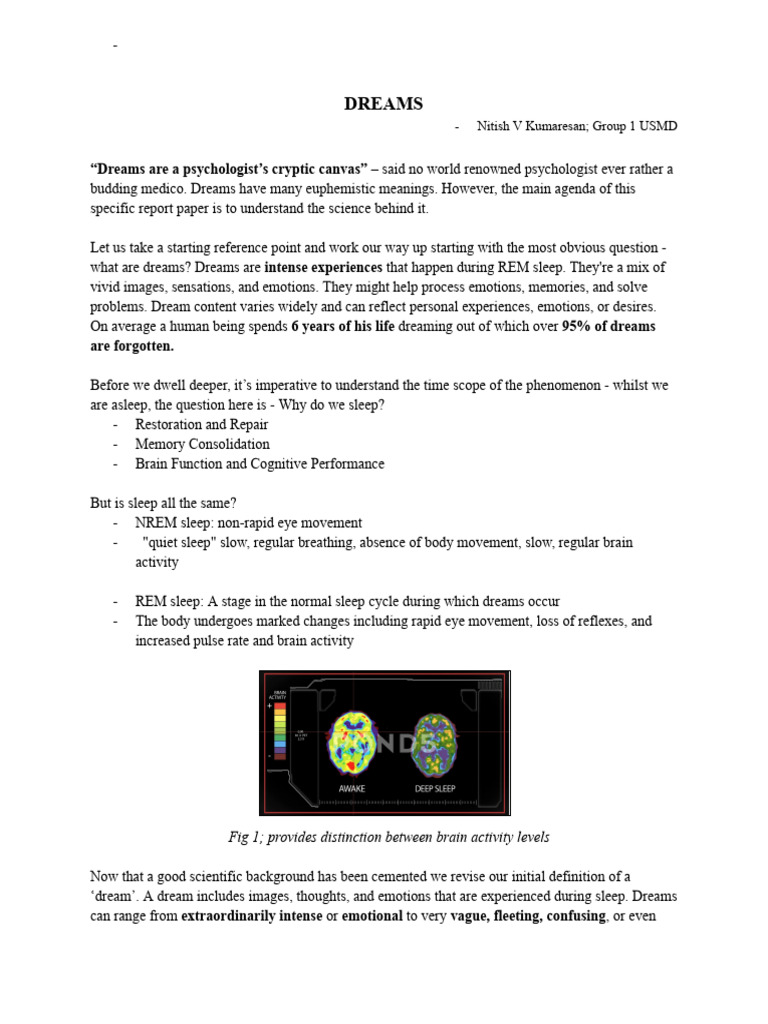 Dreams | PDF