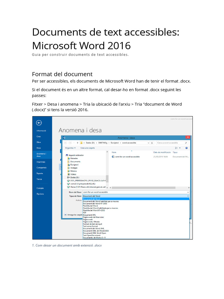 Com Fer Un Word Accessible | PDF