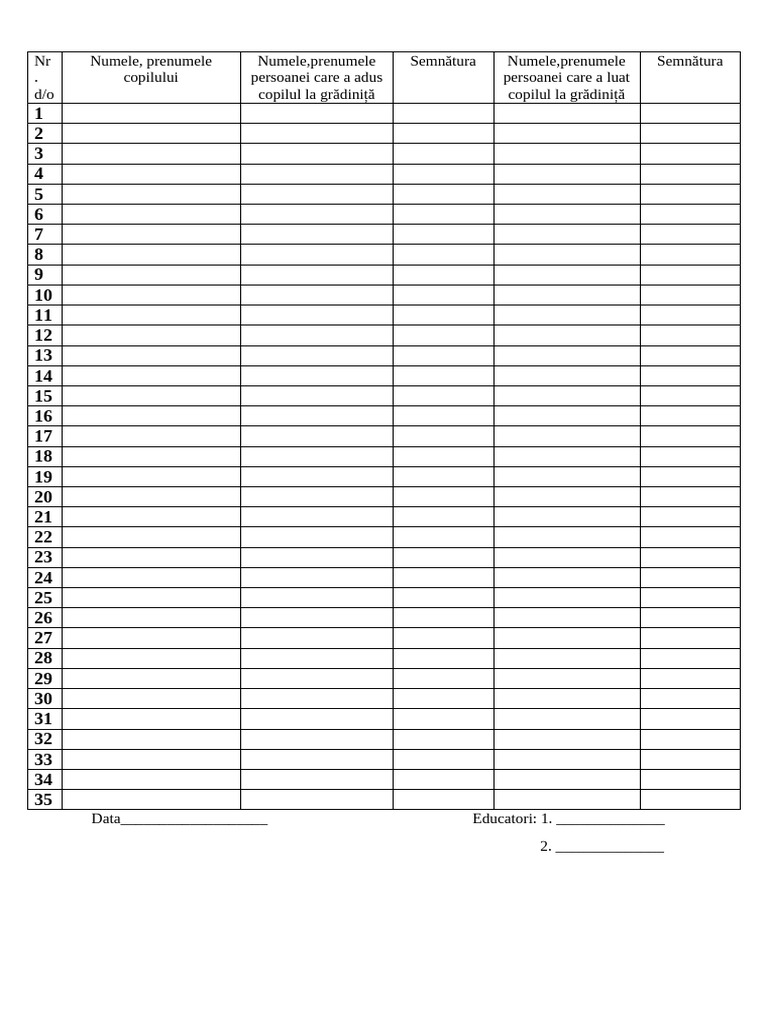 Tabel Sosire, Plecare | PDF