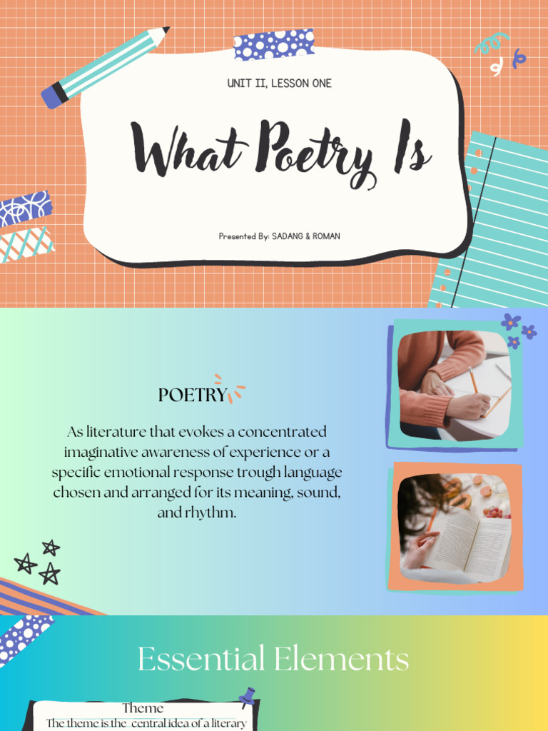 Poetry Basics for Students | PDF | Poetry | Metre (Poetry)