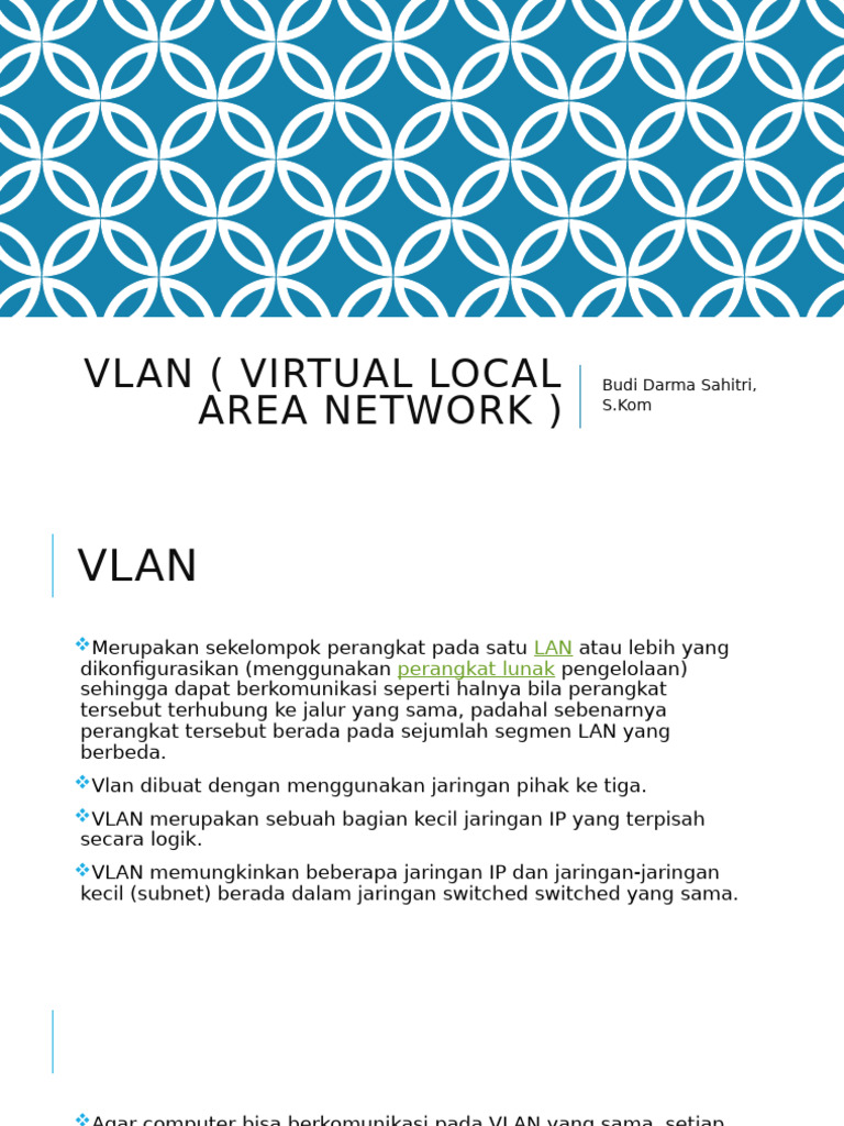 1. VLAN ( Virtual Local Area Network ) | PDF