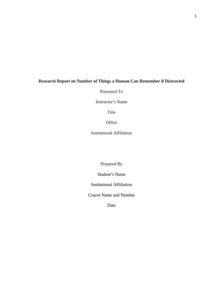 research report | PDF