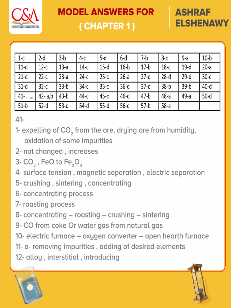 Model Answers For (Chapter 1) | PDF