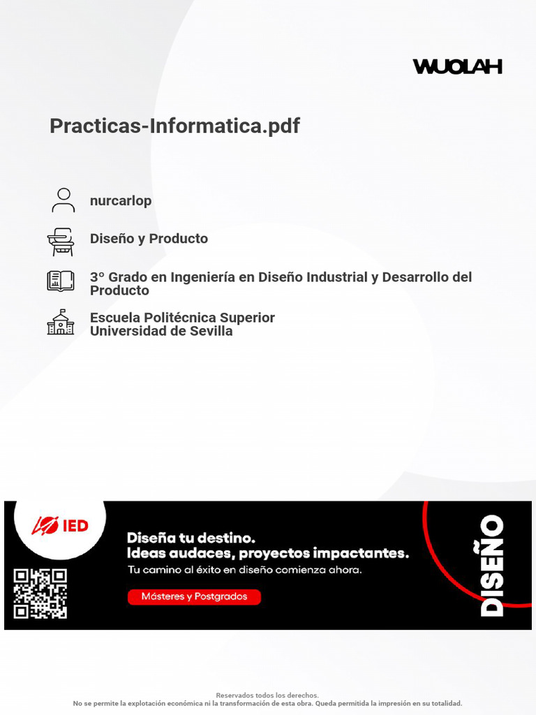 Wuolah Free Practicas Informatica | PDF