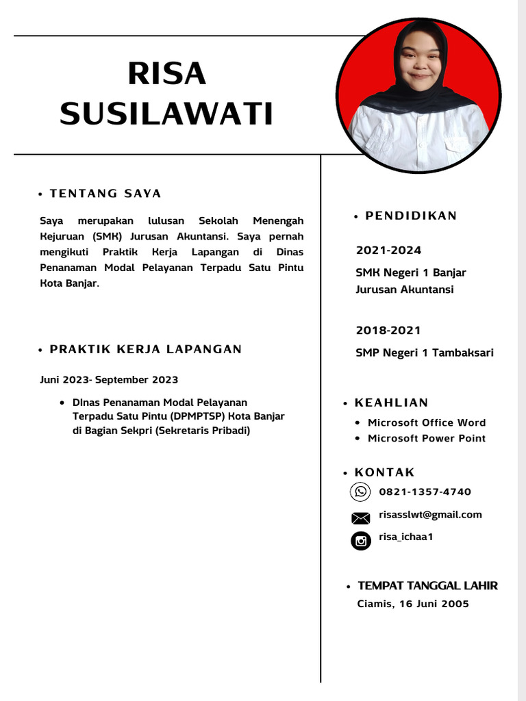 CV Risa Susilawati | PDF