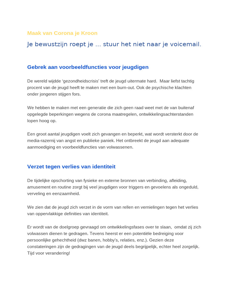 DE Meest Recente Versie Met Spanningsboog Corona Je Kroon | PDF