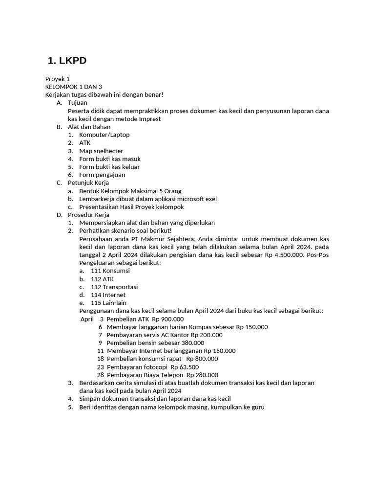 LKPD | PDF | Bisnis