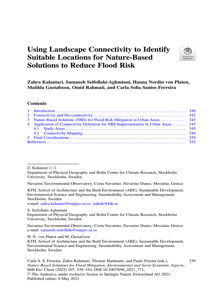 Using Landscape Connectivity To Identify Suitable Locations For Nature ...