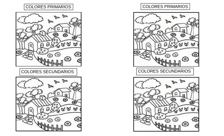 ACTIVIDAD PINTAR COLORES PRIMARIOS Y SECUNDARIOS | PDF