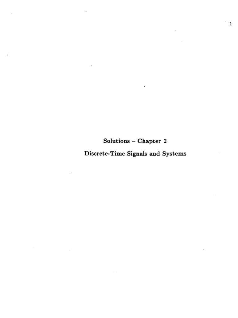 Discrete Time Signal Processing Solution | PDF
