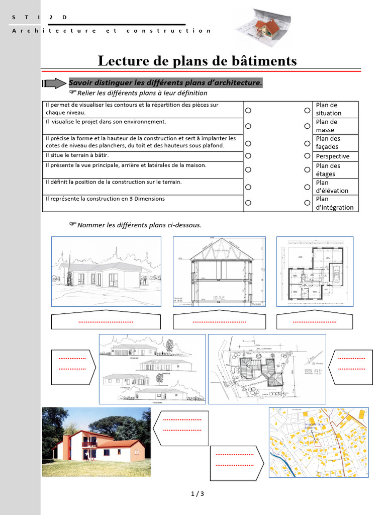 6.1-TD1 Lecture de Plan | PDF