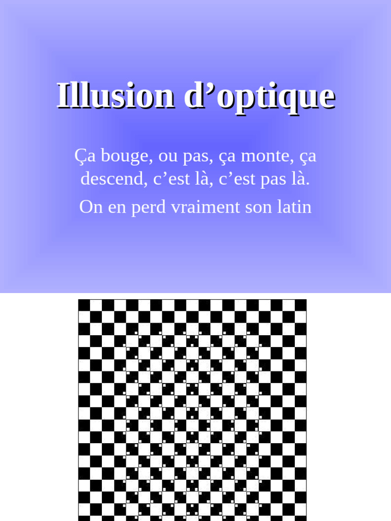 1-Illusion D Optique | PDF