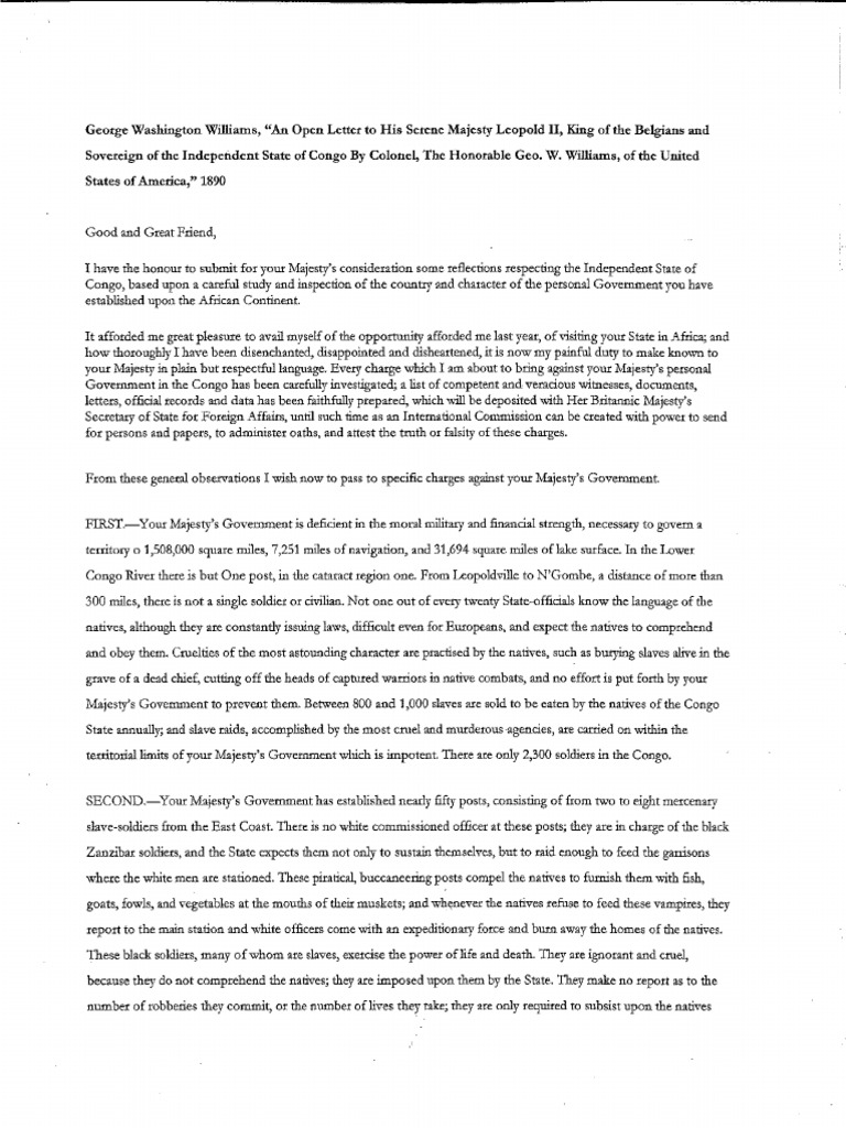 Open Letter to Leopold Gww | PDF