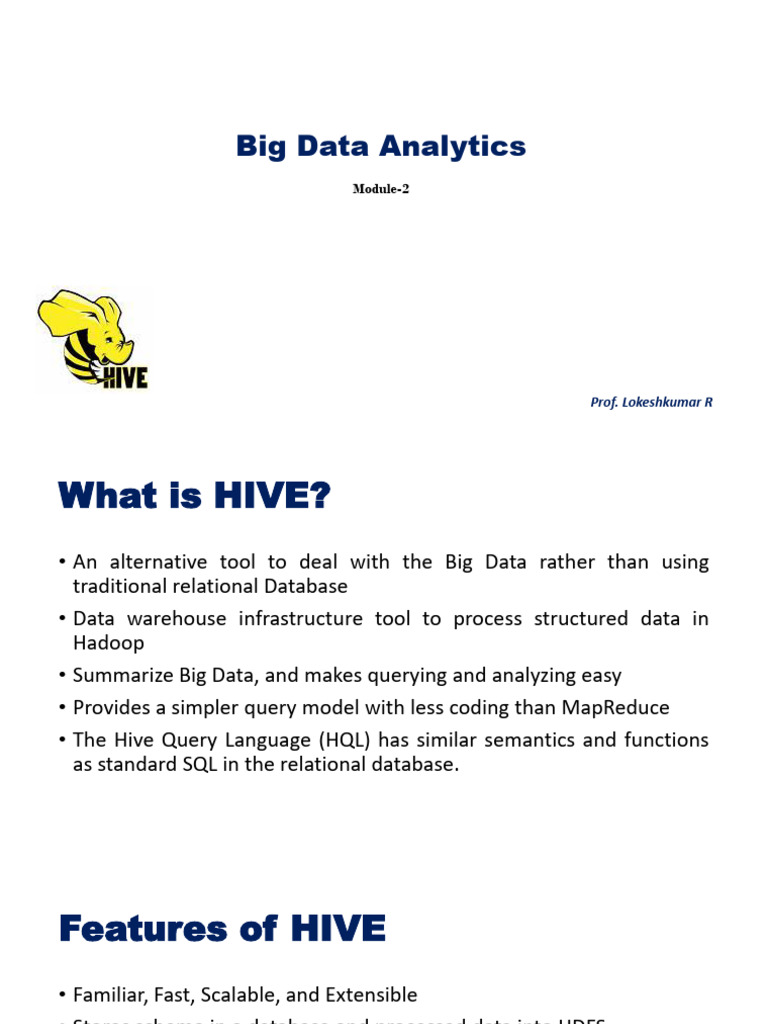 Big Data Analytics: Module-2 | PDF