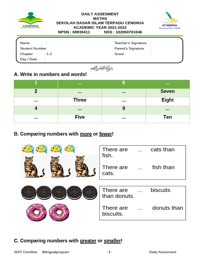 Daily Assesment Chapter 1-2 | PDF