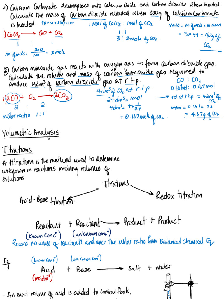 F4 Chem Moles Titration Calculations | PDF