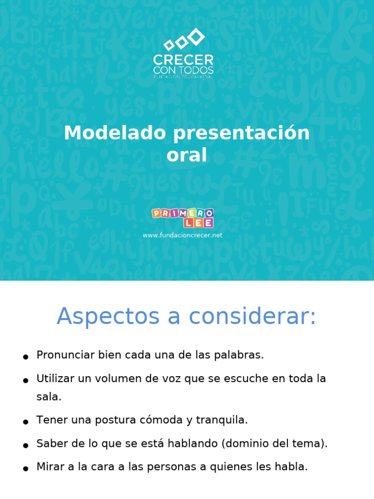PPT1 - U4 - 2°-Modelado Presentación Oral | PDF