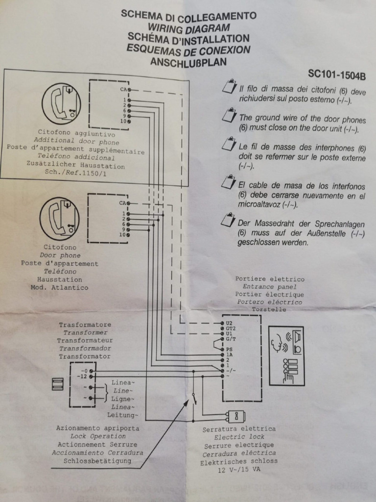 Impianto Citofonia Con Chiamata Elettronica | PDF