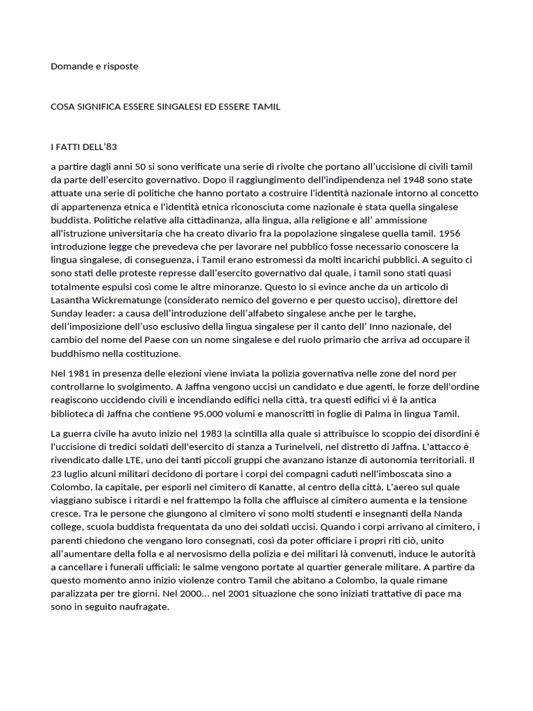 1 Domande e Risposte | PDF