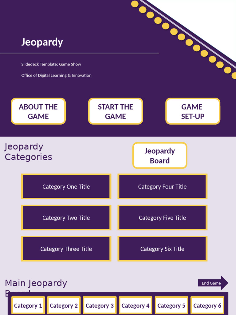 Jeopardy Template | PDF