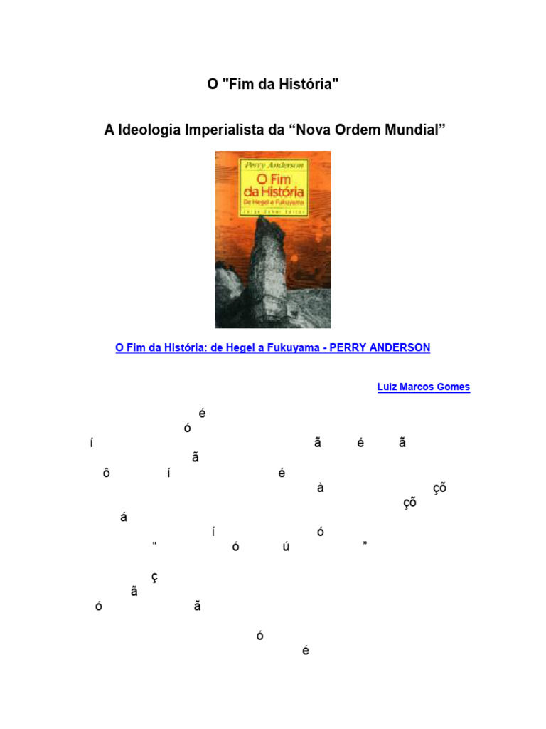 O Fim Da Historia | PDF