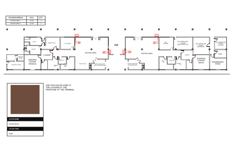 Terminal Acu Layout and Louver Color | PDF