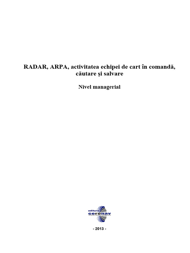 Radar ARPA Managerial | PDF