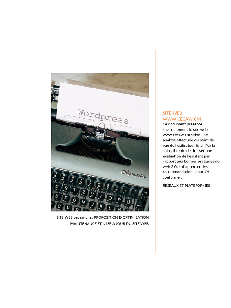 Site Web Cecaw - CM - Proposition D'optimisation | PDF