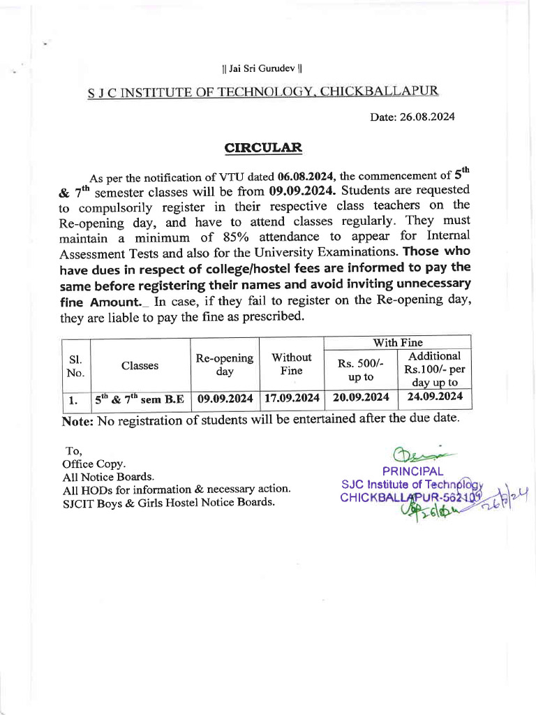 Circular 5th & 7th | PDF
