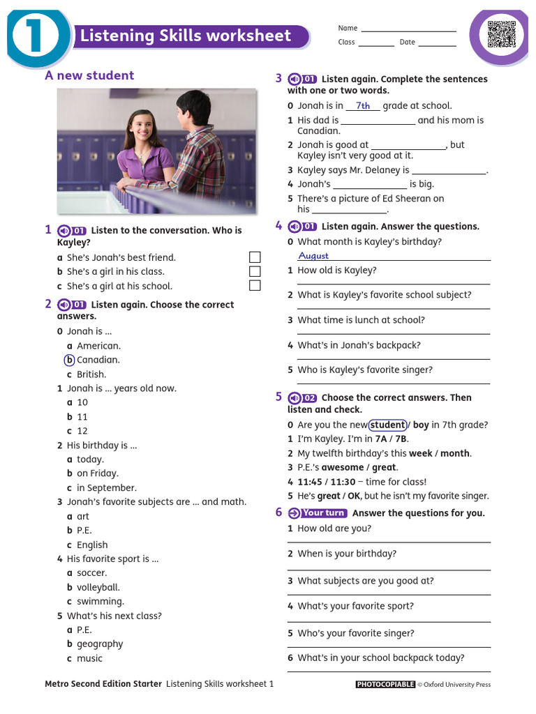 Listening Activity | PDF