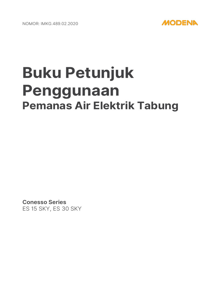 Water Heater Es 30 Sky | PDF