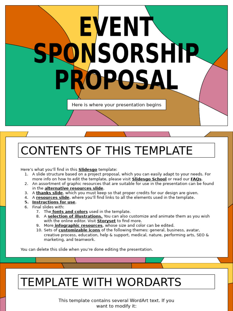Event Sponsorship Proposal Layout | PDF | Planets | Sun