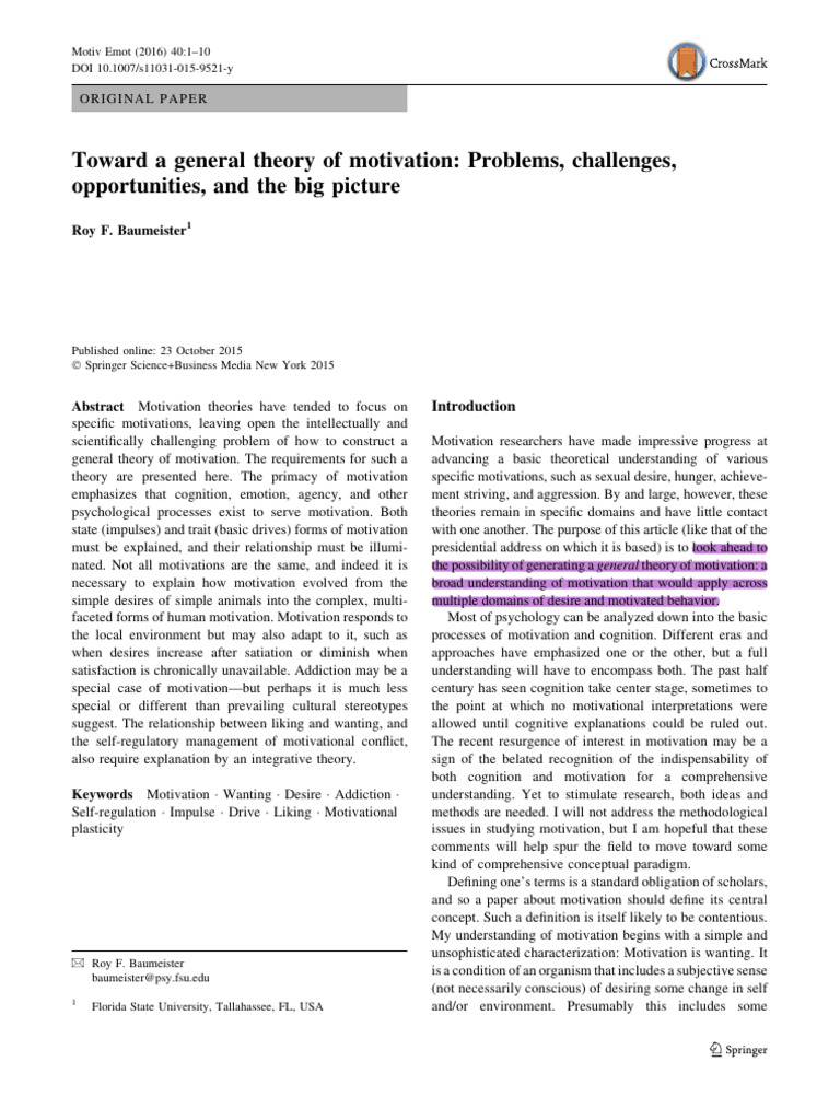 Baumeister, 2016 | PDF