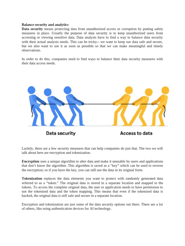 Balance Security and Analytics | PDF | Encryption | Information Technology