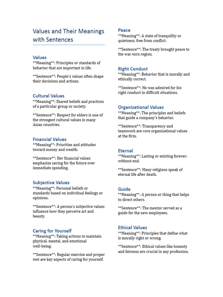 Values_and_Meanings.docx | PDF