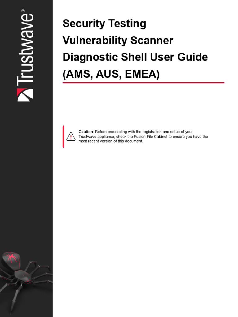 Security Testing Vulnerability Scanner Diagnostic Shell User Guide (AMS ...