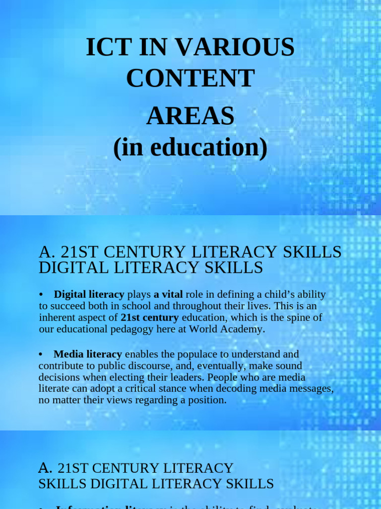 ICT-in-Various-Content-Areas-pptx | PDF