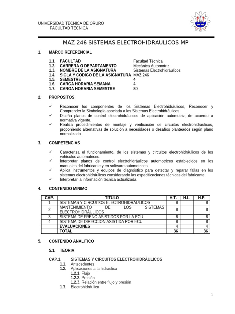 Maz 246 - Sistemas Electrohidraulicos | PDF