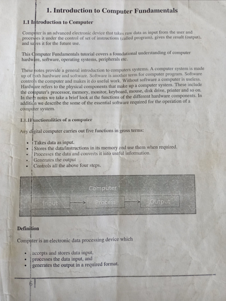 Computer Fundamentals | PDF