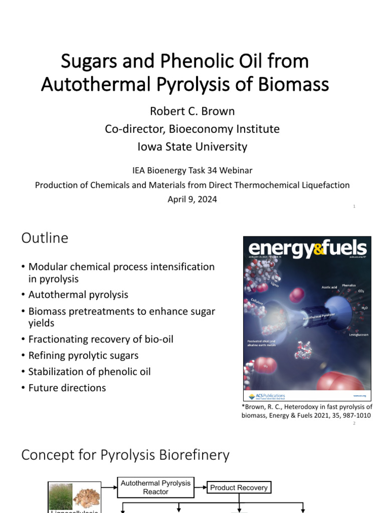 (01-Presentasi) Sugars and Phenolic Oil From Autothermal Pyrolysis of ...