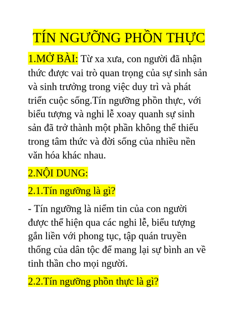 Tín Ngư NG PH N TH C | PDF