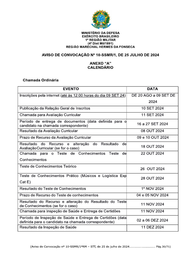 Calendário STT 2425 | PDF