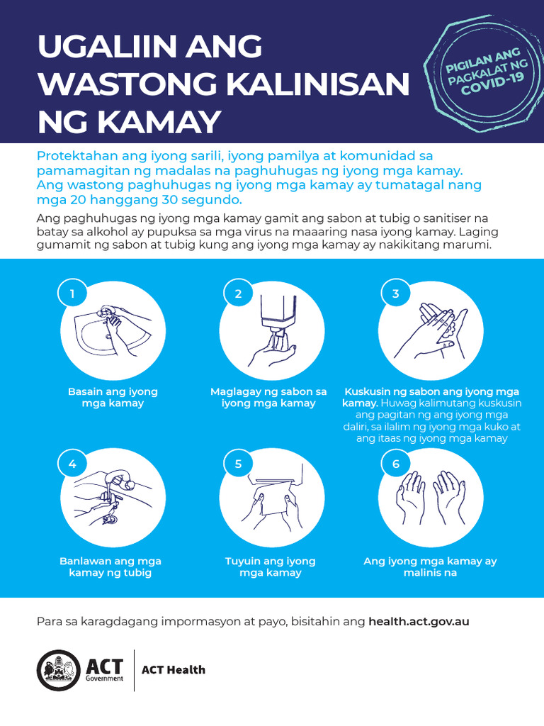 Filipino Tagalog Hand Hygiene 18-06-2020 | PDF