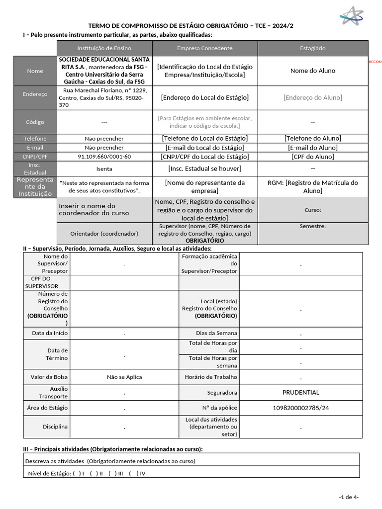 Tce Obrigatorio FSG | PDF