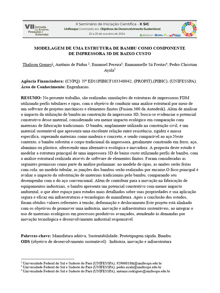 Novo Modelo Template Resumo Simples 2024 SIC | PDF