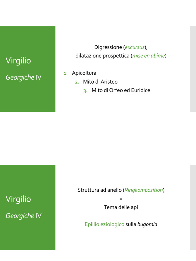 Virgilio, Georgiche IV - Eneide I | PDF